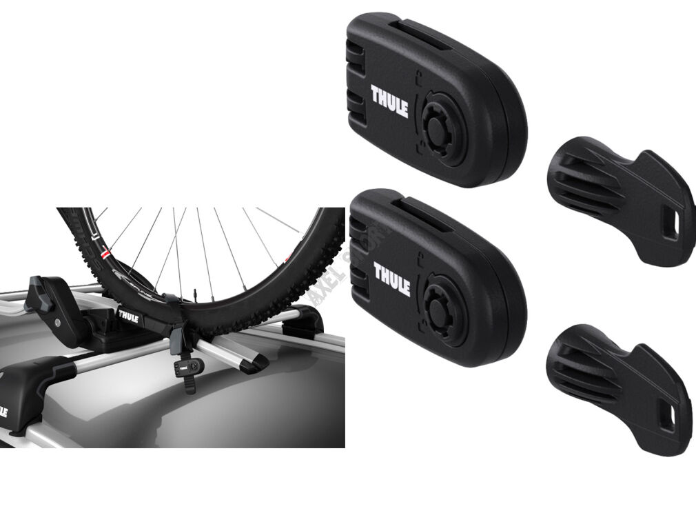 Zestaw do zablokowania pasów do kół do bagażników rowerowych THULE Wheel Strap Locks 986